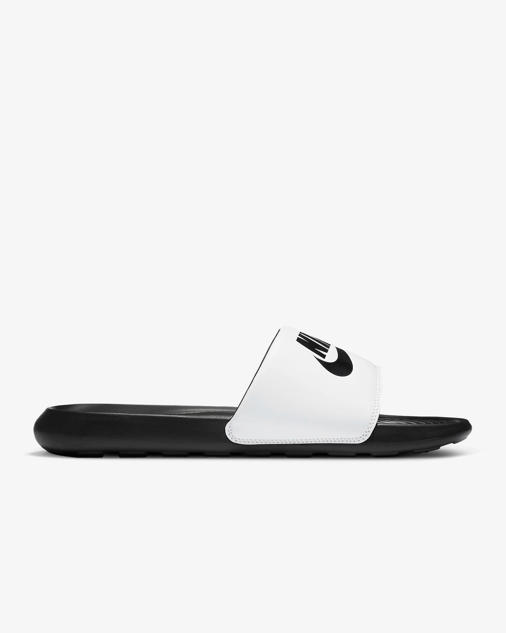Nike Slide White and Black – THE FOX TOWN